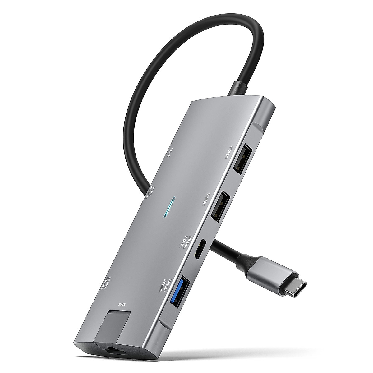 USB C Docking Station 10Gbps,USB 3.2 Gen 2 10Gbps Data Port,8 in 1 USB C Hub w/ 4K@60Hz HDMI,Gigabit Ethernet,PD 100W,USB-C 3.2 10Gbps Data,Dock for MacBook Pro/Air iPad Pro M2 M1,Surface Pro,XPS