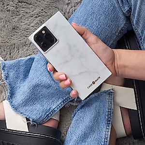 Case-Mate BLOX iPhone 13 Pro Max Case - White Marble [10FT Drop Protection] [Wireless Charging Compatible] Protective Phone Cover for iPhone 13 Pro Max 6.7", Anti-Scratch, Shockproof, Matte