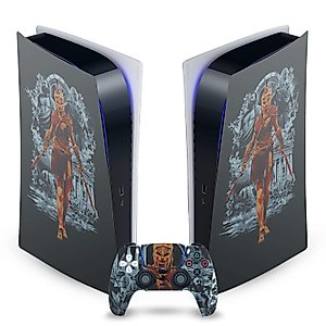 Kassandra Vine Odyssey Artwork Vinyl Faceplate Sticker Gaming Skin Case Cover Compatible with Sony Playstation 5 PS5 Digital Edition Console and DualSense Controller