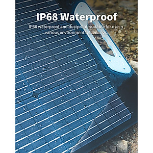 ENERNOVA 100W Portable Solar Panel for Solar Generator, IP68 Waterproof, Foldable Solar Charger with Female and Male Connectors, High-Efficiency Battery Charger for Outdoor Camping Van RV Trip