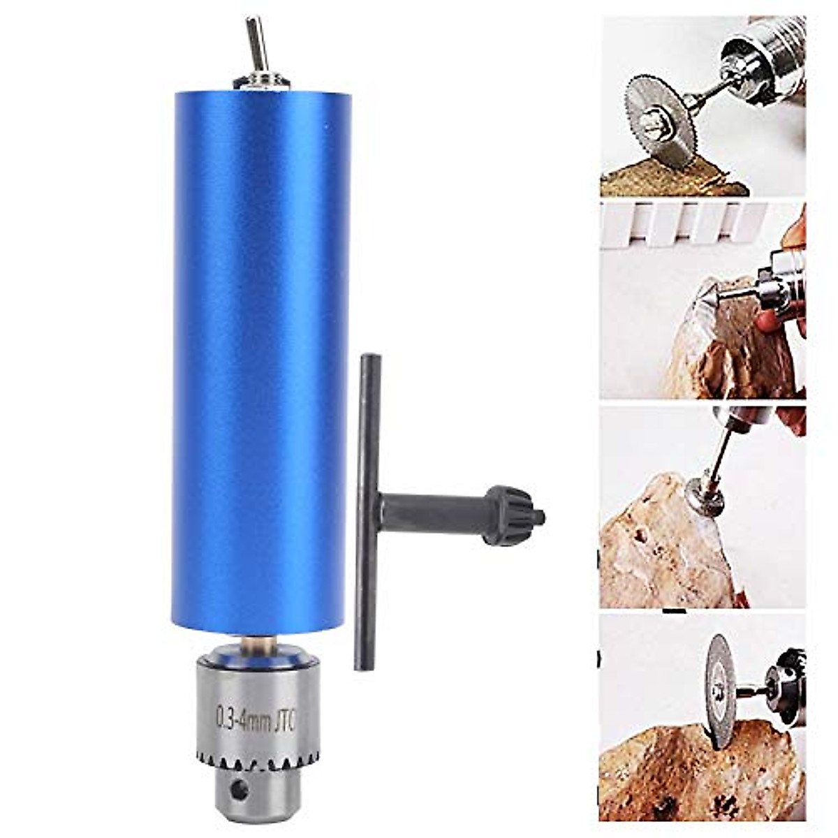 AC100~240V 0.3-4mm Electric Hand Drill Micro Adjustable Aluminum Alloy Hand Portable Wood Cutting Grinder micro machines DIY Grinder Kits for Wood Cutting, Carving and Polishing(#1) hand drill