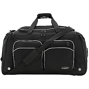 Travelers Club Adventure Travel Duffel Bag, Black, 28 Inch