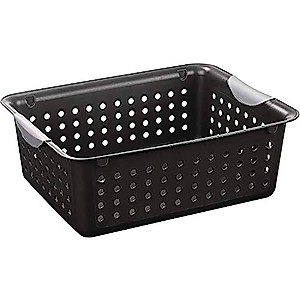 Sterilite 16249006 5 H X 10 4 W X 13 4 D Black Medium Ultra Basket