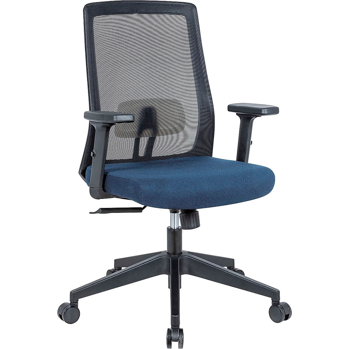 Global Industrial Mesh Task Chair with Seat Slider, Fabric, Ocean Blue