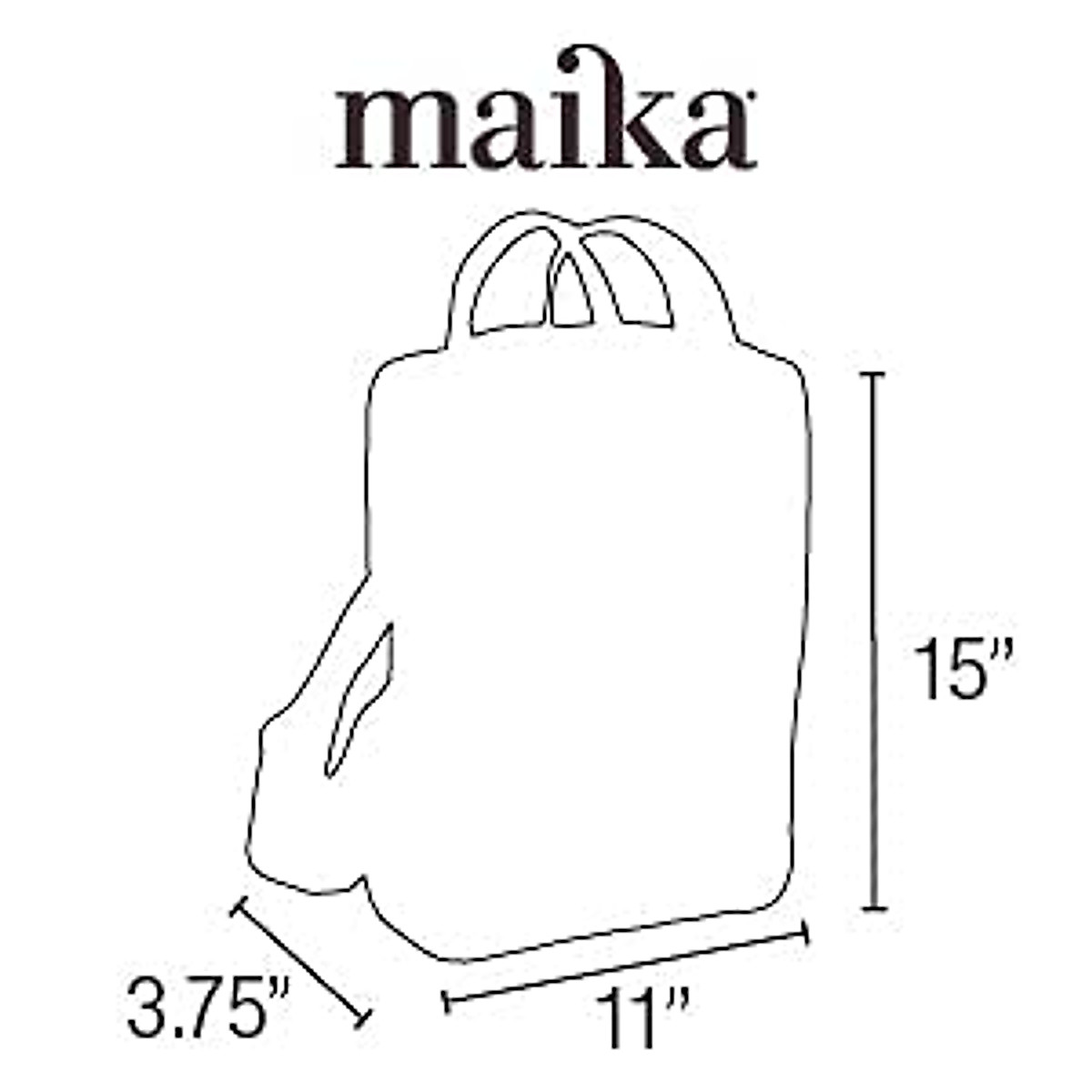 maika Recycled Canvas Zippered Backpack, Tansy, Green