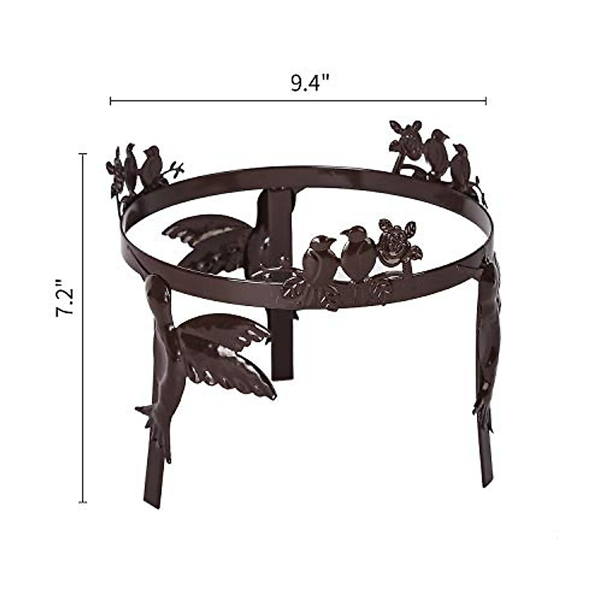 Topadorn Gazing Ball Stand Garden Hardware Metal Stand for 10-Inch or 12-Inch Gazing Globes