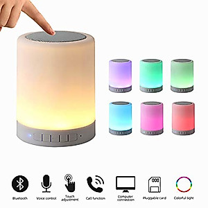 KPR Night Light Bluetooth Speaker, Portable Wireless Bluetooth Speakers, Touch Control Bedside Table Light, Outdoor Speakers Bluetooth, Best Gifts for Girl, Boy, Baby