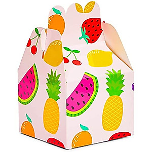 Sparkle and Bash 36 Pack Twotti Frutti Party Favor Boxes, 2nd Birthday Decorations (3.5 x 2.75 In)