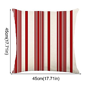Scceatti Christmas Pillow Covers 18x18 in Square Winter Cushion Cover with Zipper Print Bohemian Toss Xmas New Pillowcases Protector for Couch Sofa Bed Living Room Home Decorations Gifts Decor Deals