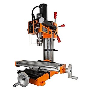 WEN 33013 4.5A Variable Speed Single Phase Compact Benchtop Milling Machine with R8 Taper