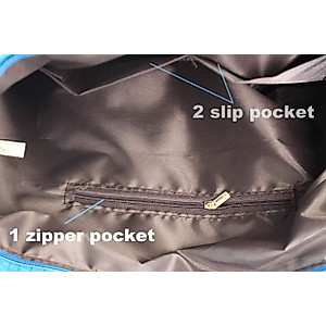 Womens Crocodile Large Tote Handbag Purse Shoulder Bag Travel Satchel Handbag (Lake Blue)