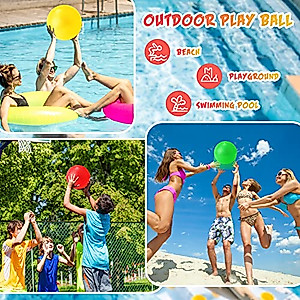 Jerify 12 Pcs Playground Balls 10 Inches Bouncy Dodge Ball Inflatable Kick Balls Kickball Dodgeball Handball for Kids Adults Indoor Outdoor 4 Quare Ball Games Gym Picnic, Camp Yoga Exercise