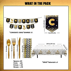 2025 Graduation Party Decorations - Graduation Decorations Class of 2025, Graduation Party Supplies. Graduation Plates and Napkins 2025 for 24 Guests