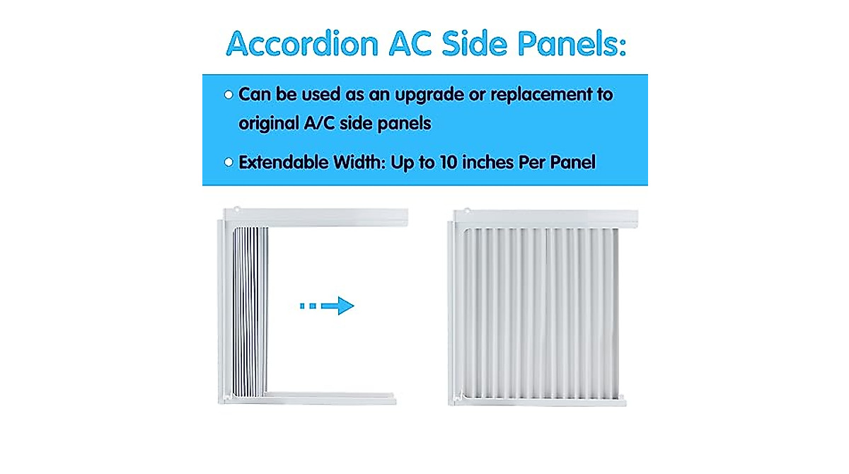Air Jade Window AC Side Panels for 5000 Btu Units | Easy Installation