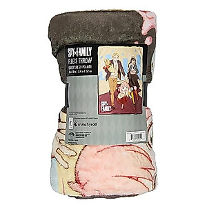Spy x Family Manga Anime Anya Yor Loid Forger Plush Fleece Soft Throw Blanket | Spy x Family Merch 60" x 45"