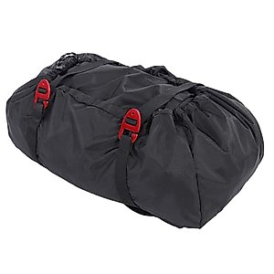 Alomejor Rock Climbing Bag Foldable Water proof Rock Climbing Bag Mountaineering Shoulder Backpack for Outdoor Camping Hiking(22 * 22 * 5cm Black)