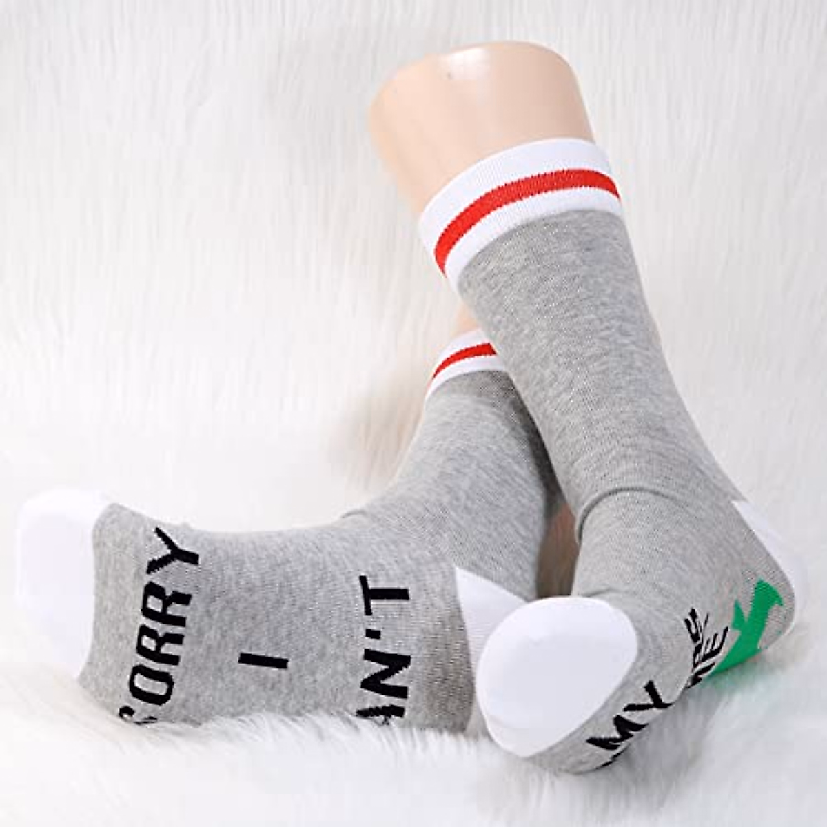 POFULL Novelty Gamer Gift Sorry I Can't My Villagers Need Me Video Game Lover Gift Funny Gaming Socks (My Villagers Need Me socks)