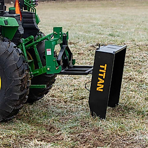 Titan Attachments 3 Point 10 Cu. FT Dump Box Fits Category 1 Tractors, Quick Hitch Compatible, Rear Transport Self-Dumping Hopper, Utility Carry-All Box for Material Handling