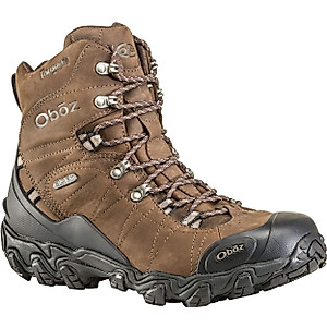 Oboz Bridger Insulated Waterproof 8" Bark/Brown 10.5 EE - Wide