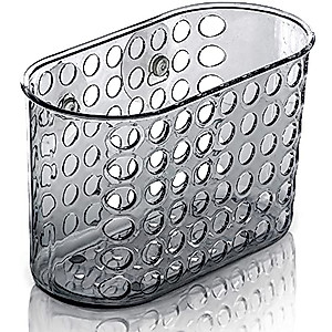 DecorRack Bath Caddy Basket with Suction Cups, Large Size, 7.5 Inch Long, Space Saving Shower Organizer Perfect to Hold Toiletries and Kitchen Accessories -BPA Free- Acrylic Plastic (1 Pack)