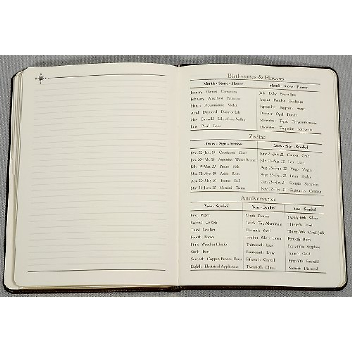 Graphic Image 7 Inch Leather Bound Desk Address Book, Genuine Calfskin Leather, 1,400 Entries, British Tan