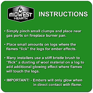 Midwest Hearth Glowing Embers - 6 oz. Bag