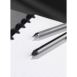 TUL® Fine Writing Solid Metal Barrel Retractable Gel Pen With 2 Refills, Medium Point, 0.7 mm, Gunmetal Gray Barrel, Assorted Ink Colors