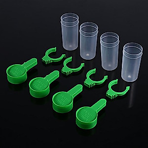 4pcs Pet Drinker Food Feeder Waterer Clip for Cage Bird Parrot Cockatiel Budgie for Parrots Budgie Cockatiel Lovebirds Aviary Automatic FeedersFish Aquatic Pets