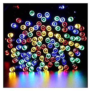 ZSMPY Fairy Lights Led Solar String Lights Fairy Lights Colorful 8 Lighting Modes Outdoor Decorative Light for Garden Home Wedding Party Christmas Halloween Decoration Lights String