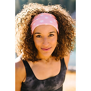 Maven Thread Daisy, Workout Headbands for Women, Wide Headbands for Women, Sports Running Headband for Exercise, Gym hairband Athletic Workouts and Yoga 4" Thick Non Slip Sweatbands for Women 2Pack