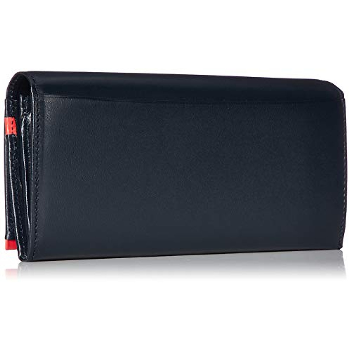 Kitamura NH0779 Long Wallet, Coin Purse, L-Shaped Type, Dark Blue/Red, Navy Blue 10701
