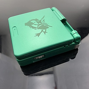 Limited Edition Replacement Housing Shell for GBA SP Gameboy Advance SP Housing Case Cover Screws (Green Rayquaza)