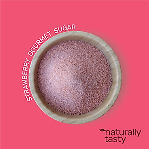 Strawberry Sugar | cocktail sugar | Gourmet Sugar | Tea Sugar | Natural flavored Sugar | Real Fruit Flavored Sugar | Naturally Tasty
