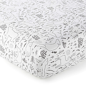 Levtex Baby - Nico Crib Bed Set - Baby Nursery Set - Stripes - White, and Black - Classic Embroidered and Flared Stripes - 4 Piece Set Includes Quilt, Fitted Sheet, Blanket, Crib Skirt