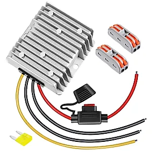 EAGWELL DC to DC Converter,36V 48V to 12V Step Down Converter Regulator 20A 240W Golf Cart Low Voltage Reducer Buck Transformer Waterproof