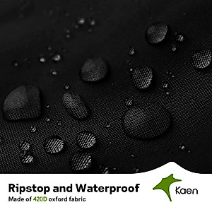 Kaen 10x10 Pop Up Canopy with Adjustable Height, Waterproof and UV-Resistant Shelter, 10x10 FT Pop Up Canopy with 4 Side Walls Instant Shade Canopy Tent for Outdoor Events, Camping and Beach (Black)