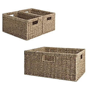 StorageWorks Seagrass Storage Baskets