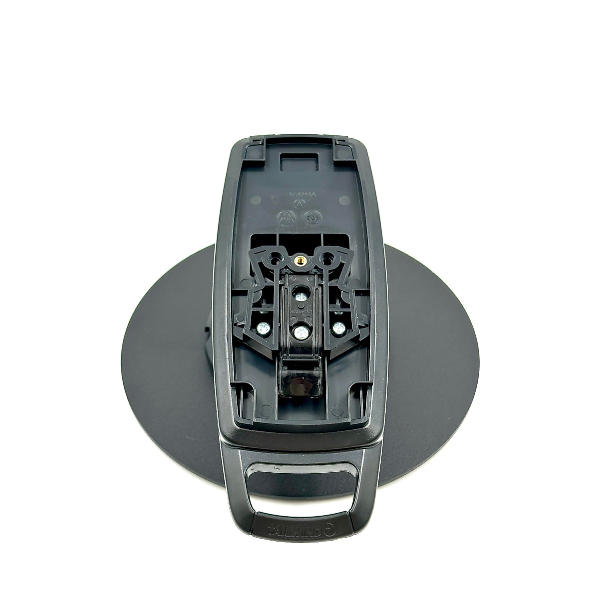 Discount Credit Card Supply Ingenico Lane/3000/7000/8000 3" Latch and Key Lock Compact Pole Mount Terminal Stand with Round Freestanding Mobility Base Plate