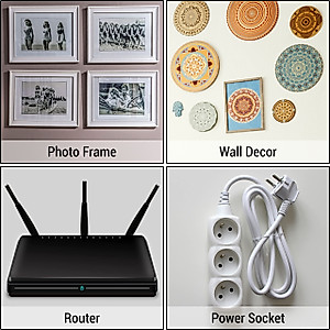 IFAMIO 30 Pack Double Sided Adhesive Wall Hooks Self-Adhesive Nail Free No Damage Multi-Purpose Hooks Clear Picture Hanging Sticky Wall Hooks for Bathroom Kitchen Office Hanging