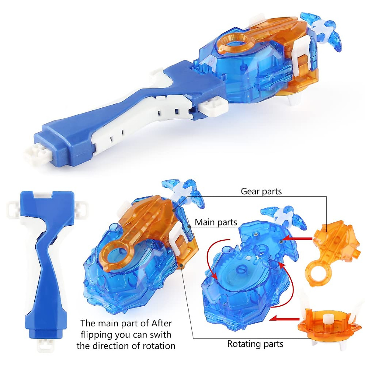 Ruolan Battling Top Metal Fusion Evolution Master Burst Gyro Toys Spinning Tops Set, Combat High Performance Game with 2 Launchers Gift for Children Boys Kids (12PCS)