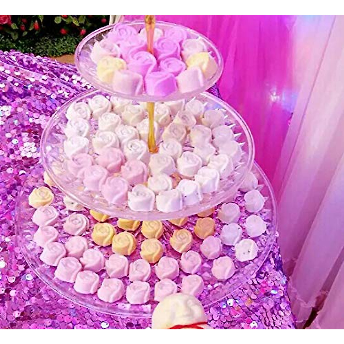 Meiyouju 20 Pcs Reusable and Not Sticky Mini Flower Silicone Baking Cups,Mini Cupcake Liners,Muffin Chocolate Holders Truffle Cups, Easy Clean,Multicolor