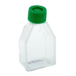 Celltreat 229500 Suspension Culture Flask with Vent Cap, Sterile, 25mL Volume (Case of 200)