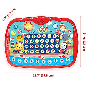 Learning Tablet for Toddlers 1-3 - Educational ABC Toy to Learn Alphabet, Number, Music & Words - Early Development Electronic Learning & Activity Game, Suitable for 1 2 3 Year Old Boys & Girls