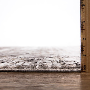 Bloom Rugs 8 x 10 Rug - Gray/Beige Traditional Persian Area Rug for Living Room, Bedroom, Dining Room, and Kitchen - Exact Size: 7'5" x 10'