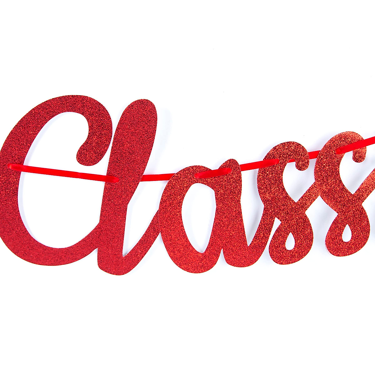 Gexolenu Red Congratulats Class of 2024 Graduation Theme Party Decoration Banner, Congrats Grad Banner, Black Glitter Graduation Banner, 2024 Black Congratulations Grad Party Decorations