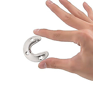 ULIFESTAR Stainless Steel Closet Rod Holder, Shower Curtain Rod Sockets Rod Flange Shelf Brackets,Heavy Duty Furniture Hardware Metal Shower Wardrobe Pole Holder Support,25mm Dia (2 PCS)