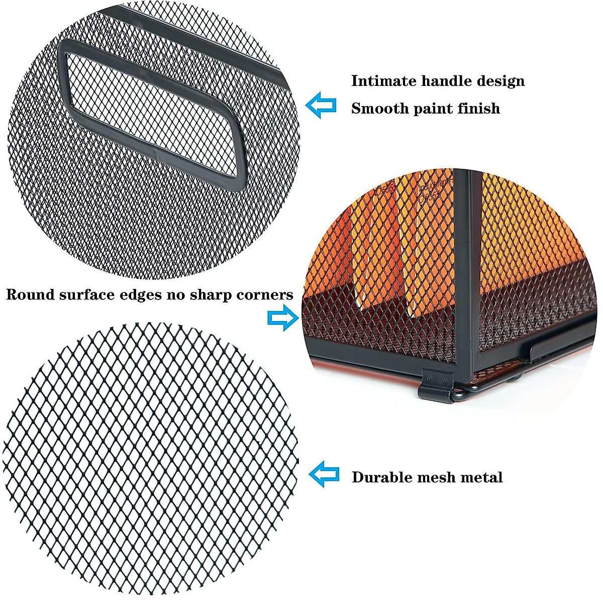 SETTFRFE Letter Size Hanging Folder Organizer,Metal Mesh Hanging File Folder Box,Office File Baskets,Black