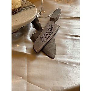 Personalized Cake Serving Set, Laser Engraved Cake Set,Wedding Gift,Anniversary Gift,Wooden Knife And Server,Rustic Cake Set,Wedding Cake Cutting Set, Farmhouse Cake Server