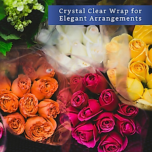 110 ft Clear Cellophane Wrap Roll (31.5 in x 110 ft) - Cellophane Wrap - Cellophane Roll - Clear Wrap Cellophane Bags - Clear Wrapping Paper to Wrap Gift Baskets - Gift Basket Wrap - Clear Gift Wrap for Baskets - Cello Wrap