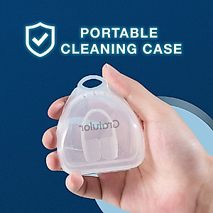 Mouth Guard for Grinding Teeth, Mouth Guard for Clenching Teeth at Night, Custom-fit Mouth Guard for Bruxism and Teeth Clenching